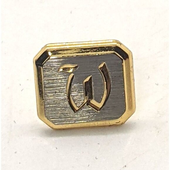 SWANK | Accessories | Swank W Initial Tie Tack Pin With Chain Monogram ...